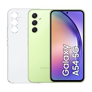SAMSUNG Galaxy A54 5G SM-A546B/DS Dual Hybrid SIM Exyonos 1380 Android Smartphone, 6.4 Inch Dynamic AMOLED Display, 5000 mAh Battery, 256GB/8 GB EU/UK Model International Version (Lime)