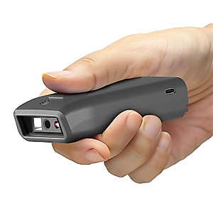 NetumScan Mini 1D Bluetooth Barcode Scanner, 3-in-1 Automatic CCD Wireless Barcode Reader for Inventory, Small Bar Code Scanner for POS, Computer, Tablet, iPhone, iPad, iOS, Android