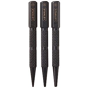 STANLEY Nail Setter, Steel, 3-Piece (58-230)