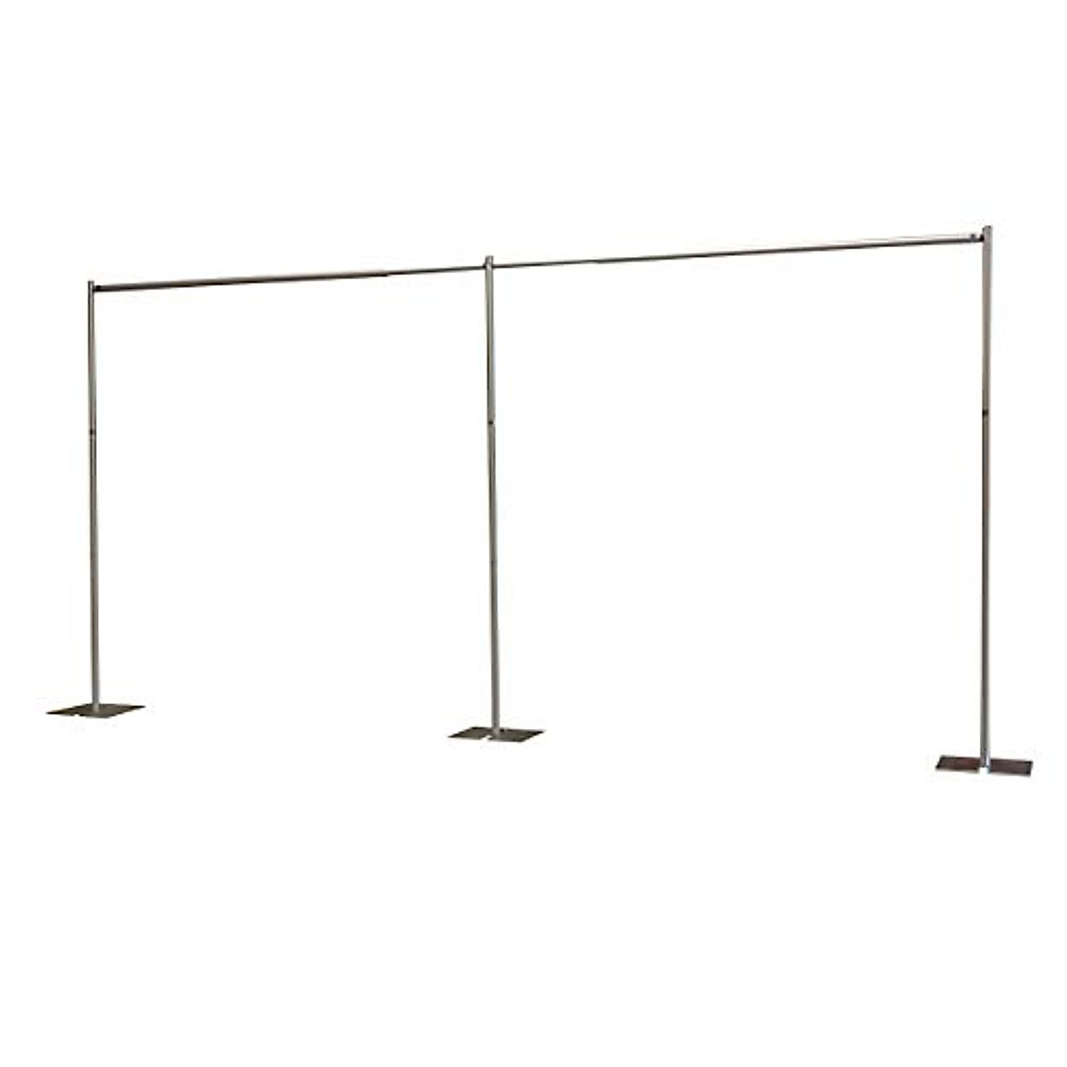 OnlineEEI, Portable Pipe and Drape Backdrop Kit, 8ft x 20ft Breakapart, Drapes Not Included (No Drapes) (BBD9990820C)