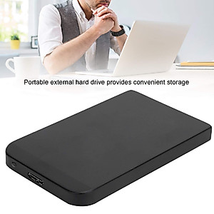 2.5Inch USB3.0 Portable Mobile Hard Drive, 320GB Universal External Hard Drive for Computer Monitors and Laptop, Black(320G)