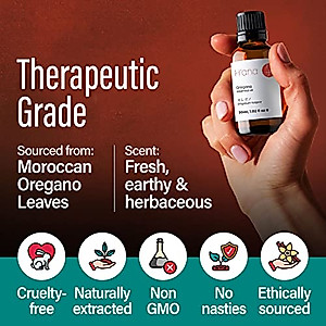 H’ana Oregano Essential Oil for Improved Wellness - 100% Pure Therapeutic Grade Oregano Oil Essential Oil for Skin - Oil of Oregano for Nails - Oregano Oil for Diffuser & Nail (1 fl oz)