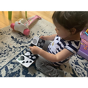 Bobu Baby High Contrast Shapes & Visual Stimulation for Infants | Black & White, Vibrant & Stimulating for Your Child | Extra Thick Non Rip Pages