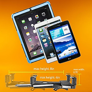 iBOLT TabDock Point of Purchase Clamp Mount - with 4 Tablet Holders Perfect for Multiple delivery Applications (DoorDash, Uber eats, Postmates, etc.) Fits 7 to 10 inch Tablets