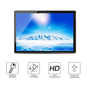 Megoo Screen Protector for Surface Pro 6 12.3 Inch,Tempered Glass/Easy Installation/Scratch resistant, Also Compatible for Microsoft Surface Pro 5 (2017) / Pro 4