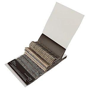 TWOPAGES Wind Series Swatches Natural Raime Paper Woven Bamboo Roman Shade Sample Book