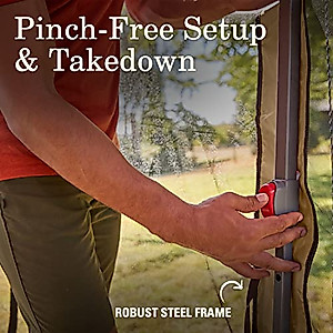Coleman Back Home Screen Canopy Tent with Instant Setup, Outdoor Gazebo for Bug-Free Lounging, Shelter Fits Over Picnic Tables for Parties, Events, Tailgating, Picnics, & More