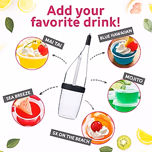 Shot Caller Jellinator Jello Shot Maker, Beverage Bottle & Shot Pourer 20 FL OZ Jello Shot Dispenser Bartending Accessories Store & Pour Shot Holder for Bar Top