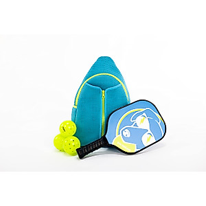 Pickleball Paddle by Swinton Pickleball with Durable Graphite Face and Premium Plush Grip (Blue)