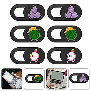SOLUSTRE 6pcs Camera Cover Privacy Webcam Cover Computers laptops Cover Slide Phone Webcam Camera Shield Cover Camera for Computer Webcam Privacy Covers Cover Plate Cell Phone abs