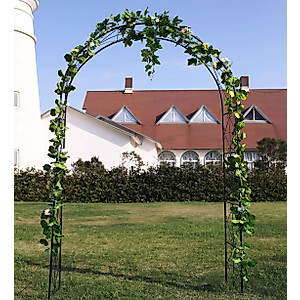 1. GO Steel Garden Arch, 7'2'' High x 4'5'' Wide, Garden Arbor for Various Climbing Plant, Outdoor Garden Lawn Backyard