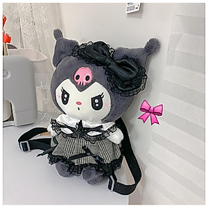 Mxcostume Cute Cartoon Plush Kuromi Backpack Anime Kawaii Bag (Style-4), One Szie