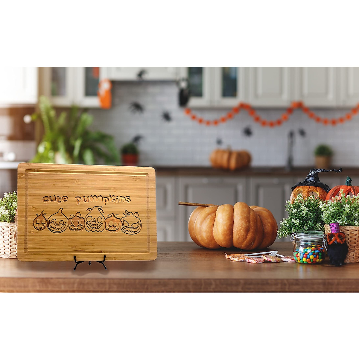 Hocus Pocus Cutting Board or Kitchen Decor for Halloween Party, Custom Designs for You, Custom Engraved Gift for Mom, Grandma, Grandpa, Dad, Parent, Couple, Daughter, Sister