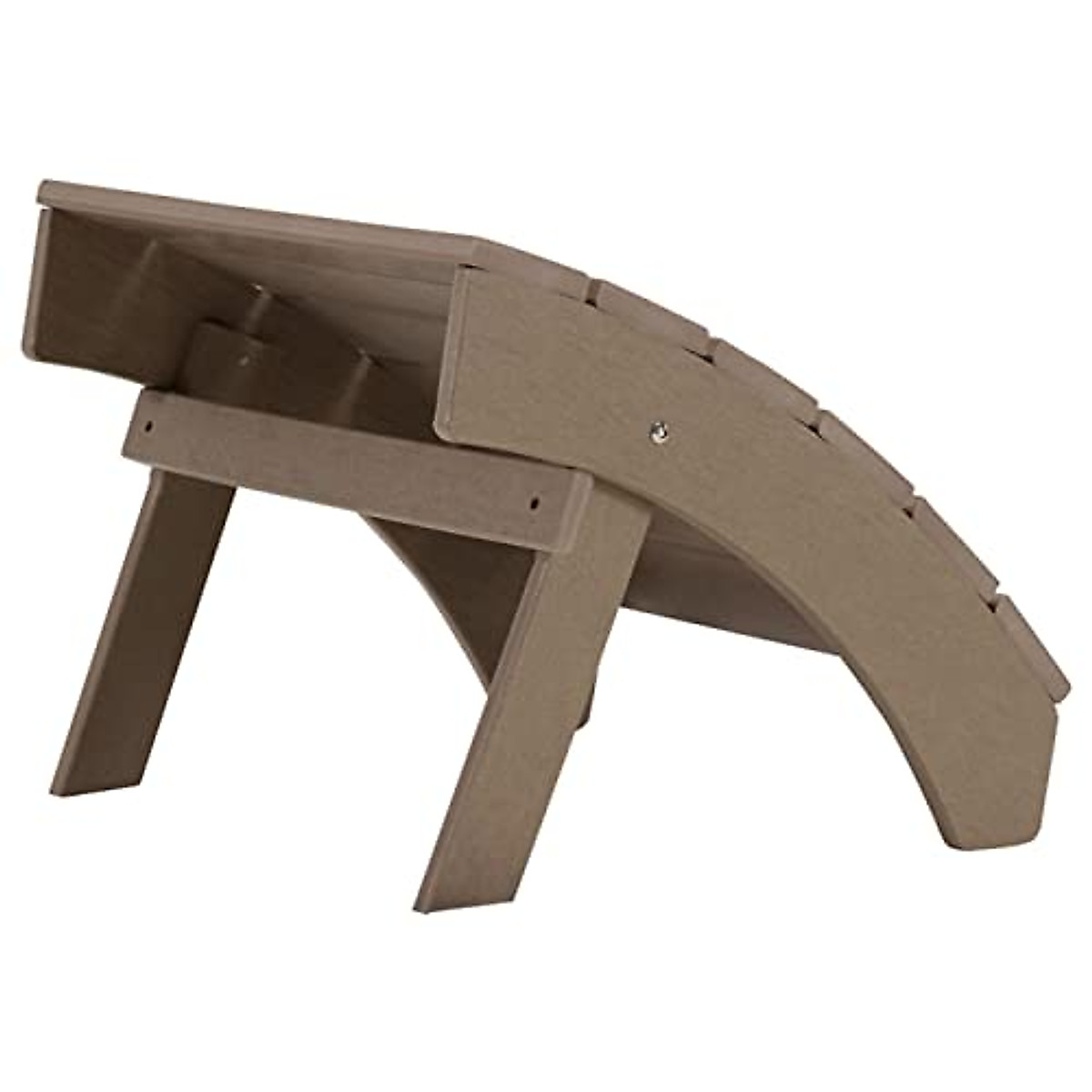 Signature Design by Ashley Outdoor Sundown Treasure Patio HDPE Ottoman, Grayish Brown