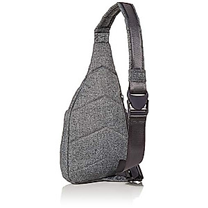 Vera Bradley Women's Recycled Lighten Up Reactive Mini Sling Backpack, Gray Heather, One Size