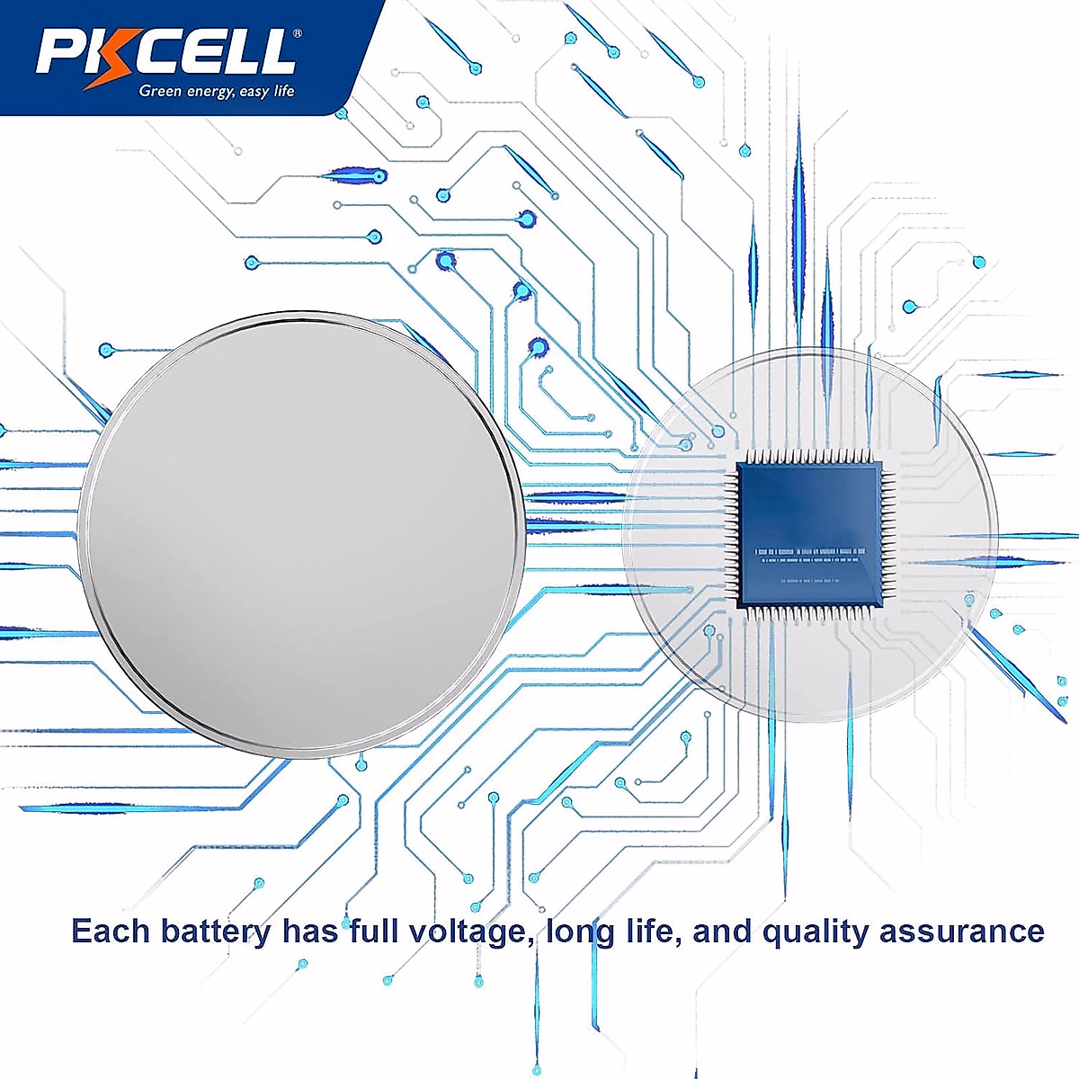 PKCELL AG3 1.5V Battery LR41 392 384 192 Button Alkaline Cell for Digital Thermometer- 5Count