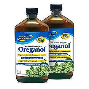 NORTH AMERICAN HERB & SPICE Oreganol P73 Juice - 12 fl oz - Pack of 2 - Wild Oregano Oil - Heart & Digestive Health - Kidney, Pancreas & Liver Support - Non-GMO - 173 Total Servings