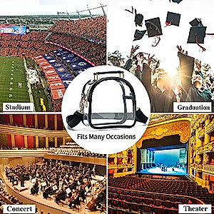 COROMAY Clear Purse for Women, Clear Bag Stadium Approved, Clear Purse Handbag