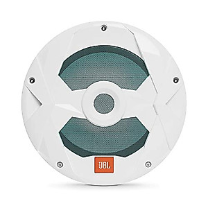 JBL MS10LW - Two OEM Replacement Marine 10 Inch White Subwoofers with RGB LEDs - 4-Ohm