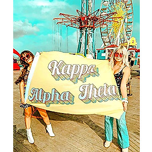 Delta Delta Delta - Sorority Letter Flag (Retro Design)