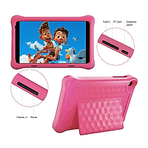 LVILLE 8 inch Kids Tablet,Android 10 Kids Tablet,Parental Control Tablet for Kids,4000 mAh,32GB ROM 2GB RAM,Dual Cameras,Toddler Tablet with Shockproof Case