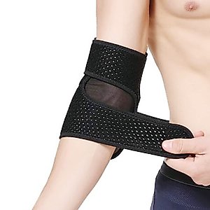 Cinlitek Adjustable Elbow brace Tennis Compression Sleeve for Golfer's and Tennis Elbow,weightlifting, Tendonitis,Arthritis, Sports Injury Recovery, Reduce Elbow Pain for Men and Women