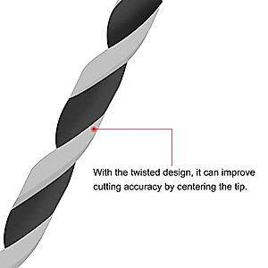 uxcell 10 Pcs 0.3mm HSS(High Speed Steel) W6542 Micro Drill Bits, Fully Ground Jobber 20mm Length Drill Bit for Mild Steel Copper Aluminum