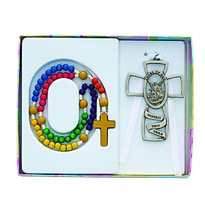 KIDDEE ROSARY SET W/GUARDIAN ANGEL ROSARY