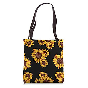 Floral Pattern Yellow Flower Sunshine Florist Sunflower Tote Bag