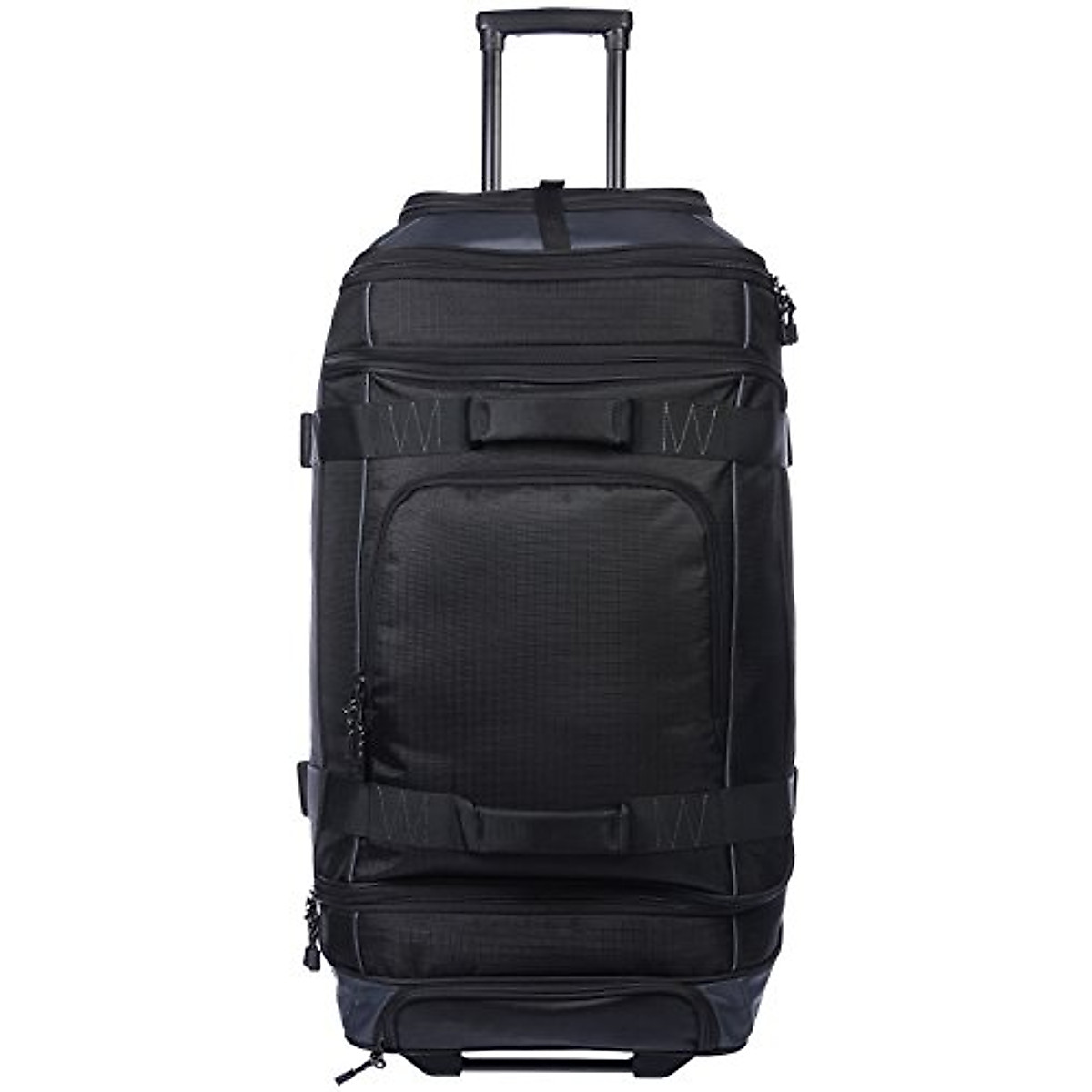 Amazon Basics Ripstop Wheeled Travel Duffel Bag, Telescoping Handle, 30", Black