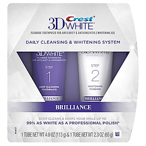 Crest 3D White Brilliance Daily Cleansing Toothpaste and Whitening Gel System