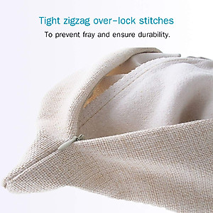 Smilyard Christmas Tree Decorations Pillow Covers 20x20 Inch Red Black Buffalo Check Plaid Snowflake Throw Pillow Cover Winter Farmhouse Decorative White Pillows Cushion Case for Home Sofa Couch