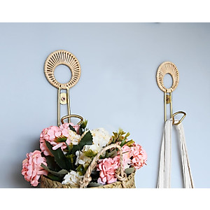 OVENKEI Wall Hooks Boho Nursery Decor Wall Hooks for Hanging Towel Hook Boho Decor Wall Hooks Decorative for Hanging Towels