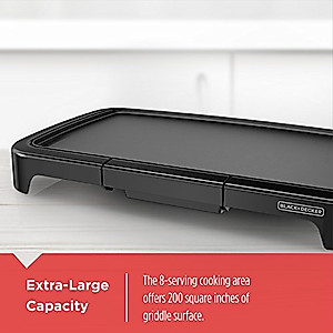 BLACK+DECKER GD2011B Family-Sized Electric Griddle with Drip Tray