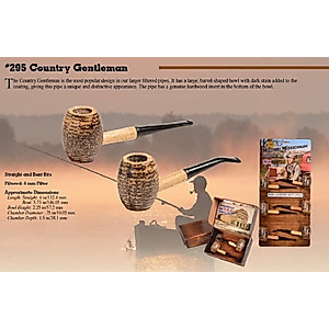 Missouri Meerschaum - Country Gentleman Corn Cob Tobacco Pipe - Straight Bit