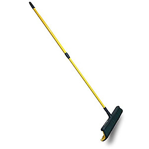 Claw Broom - Easy Push and Pull Design for Raking and Sweeping Indoor Outdoor - Adjustable Handle 38" - 62" - Curve Claw bristles - Dust, Leaves, and Light Snow are Swept Away in a Jiffy