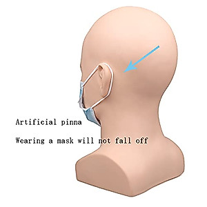 MEAHUS Mannequin Heads For Wigs Male Mannequin Head For Mask Display Foam Man Mannequin Head For Wigs ,Hats ,Headphones