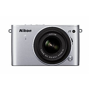 Nikon 1 J3 14.2 MP HD Digital Camera with 10-30mm VR 1 NIKKOR Lens (Silver)