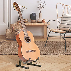 CAHAYA Guitar Stand A-Frame Universal for Acoustic Classical Electric Bass Guitars Floor Guitar Stand CY0252