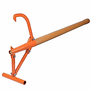 Timberjack Wood Log Lifter 49" Wood Handle , Steel Timberjack ,Heavy-Duty Steel Log Jack