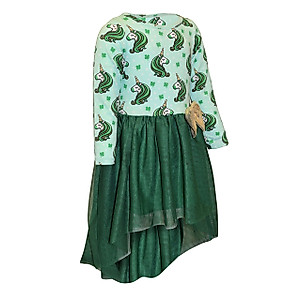 Girls Long Sleeve Tulle Tutu Dresses for Kid and Toddler Unicorn 4 Years