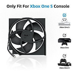 Wigearss Replacement Internal Cooling Fan with Opening Tool for Xbox One S Console