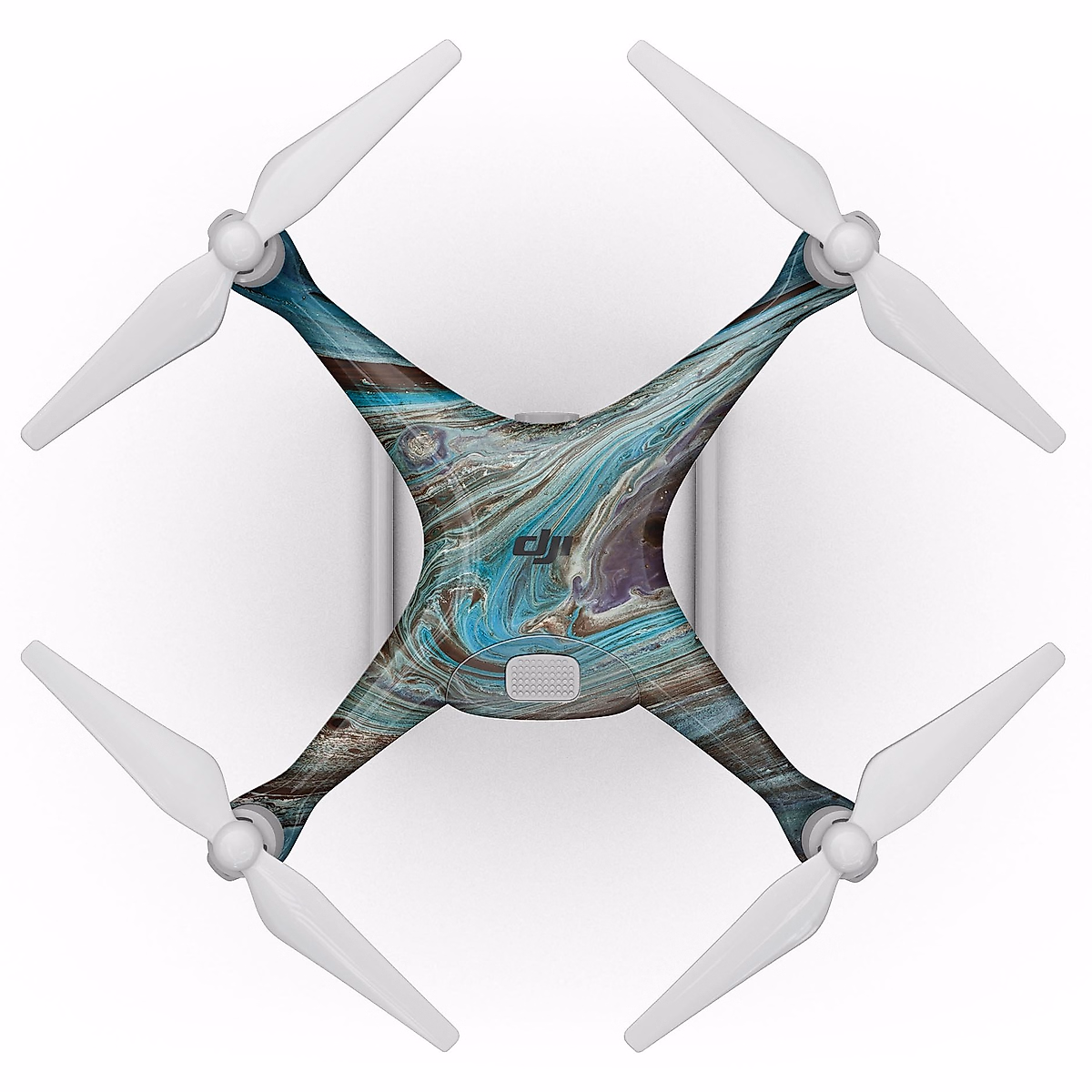 Design Skinz Design Skinz Swirling Dark Acrylic Marble Full-Body Wrap Decal Skin-Kit Compatible with The Drone DJI Mavic Air