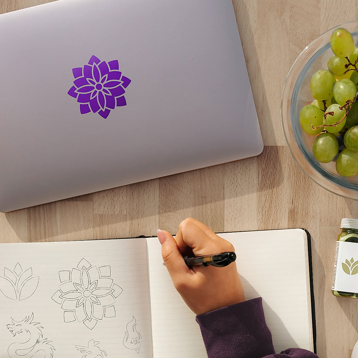 VViViD DECO65 Craft Vinyl Gloss Purple + Gloss White + Gloss Black 3 Rolls of 7ft x 11.8" - M0