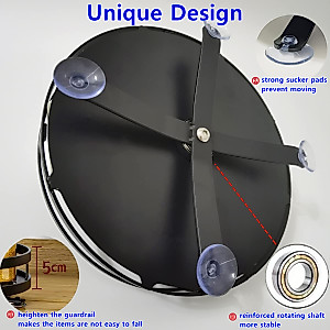 MAYAYOO Lazy Susan Turntable Organizer, 10 Inch Round Rotating Spice Rack for Cabinet, Kitchen, Pantry, Countertop, Refrigerator, Vanity, Bathroom