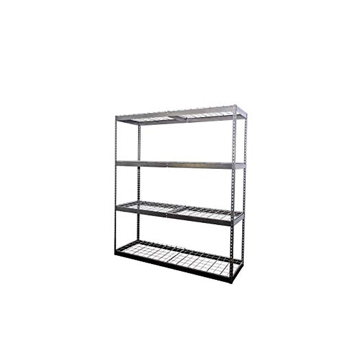 SafeRacks Garage Shelving Unit - Storage Shelf That Holds 500 Pounds Per Shelf Rack - All Steel Shelves for Storage - Easy to Assemble Shelving Storage, Garage Shelf, Hammertone (24" x 72" x 84")