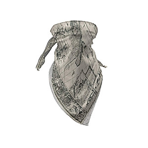 Ambesonne Unisex Bandana, Retro Old America Map, Cream Grey