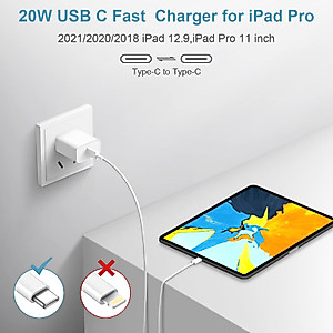 iPhone 15 Fast Charger USB C Charger 3-Pack iPad Pro Charger 6FT USB C Wall Charger Compatible with iPhone 15,iPad Pro,iPad Mini 6,iPad Air4,iPad Pro 12.9,iPad Pro 11 inch 2021/2020/2018
