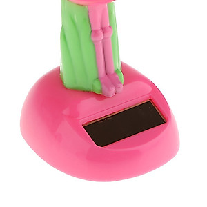 FRECI Car Dashboard Bobblehead Toy Bobble Head Flip Flap Toys Dancing Dancer Toys Home Decorative Figurines Ornament - Flamingo