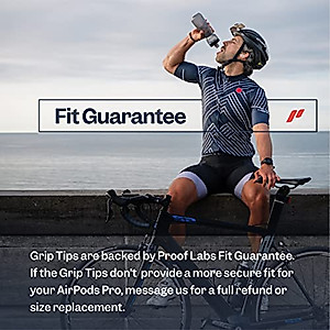 Proof Labs 4 Pairs for AirPods Pro 2 Ear Hooks Covers [Added Storage Pouch] Accessories Compatible with Apple AirPods Pro Generation 2 (White)